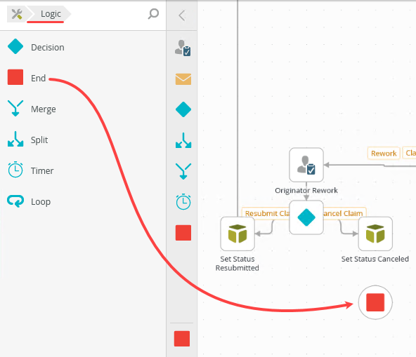 18. Add an End Step to Complete the Workflow